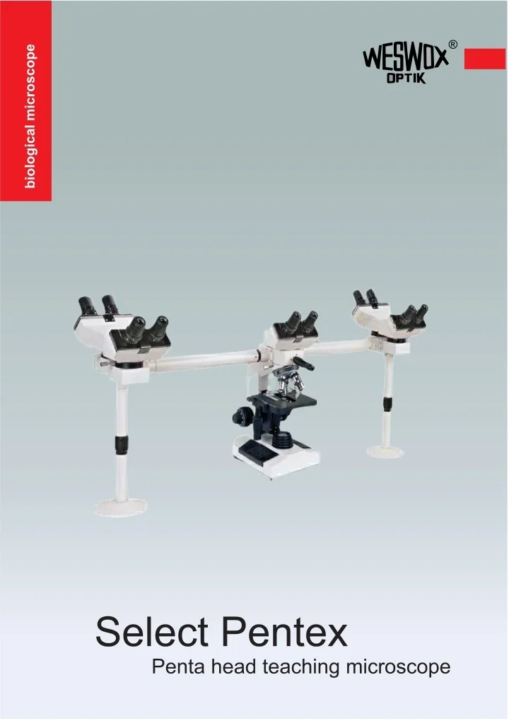 PPT - PENTA HEAD TEACHING MICROSCOPE select pentex PowerPoint ...