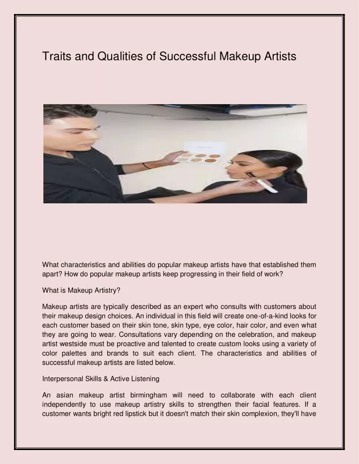 Ppt Looking For The Best Bridal Makeup Artist In Westside Powerpoint