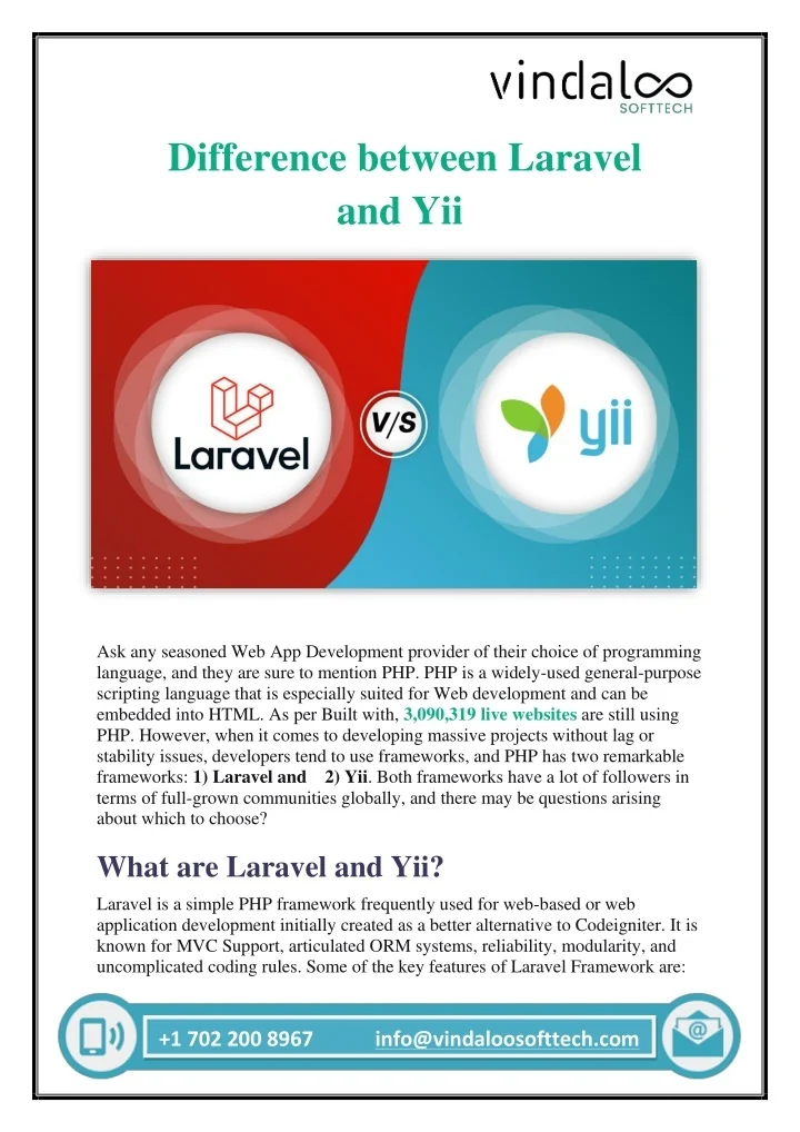 PPT - Difference between Laravel and Yii PowerPoint Presentation, free download - ID:11228583