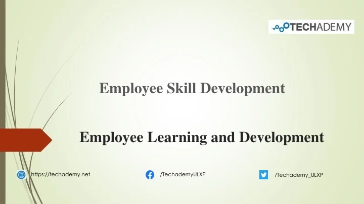 PPT - Employee Learning and Development PowerPoint Presentation, free ...