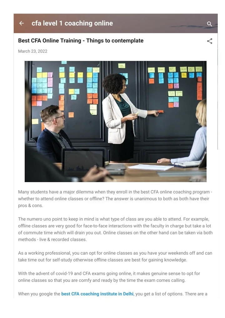 PPT - Best CFA Online Training - Things to contemplate PowerPoint ...