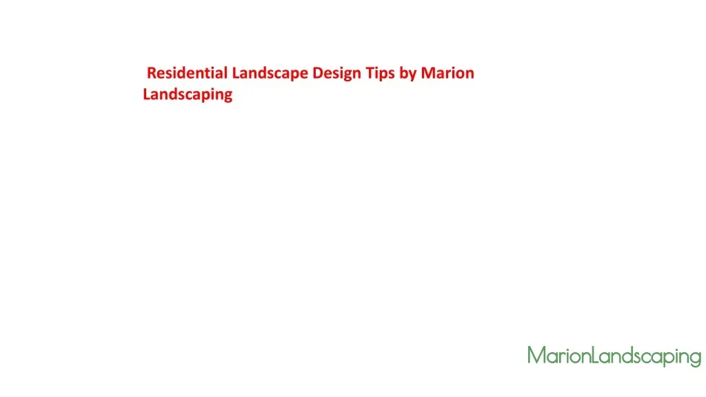 PPT - Are you looking for the best Landscaping services providers ...