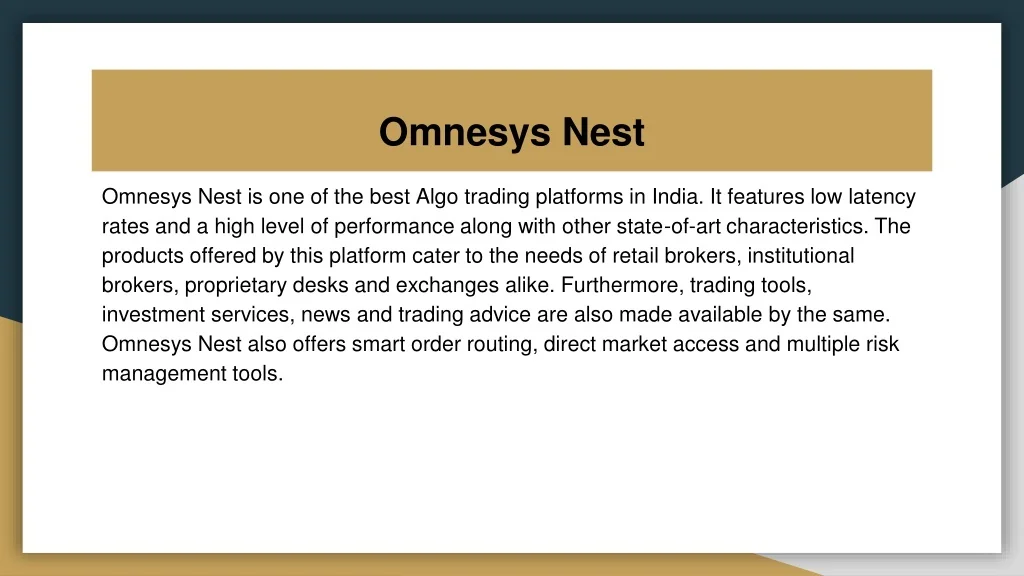 PPT - Top 5 Algo Trading Platform In India PowerPoint Presentation ...