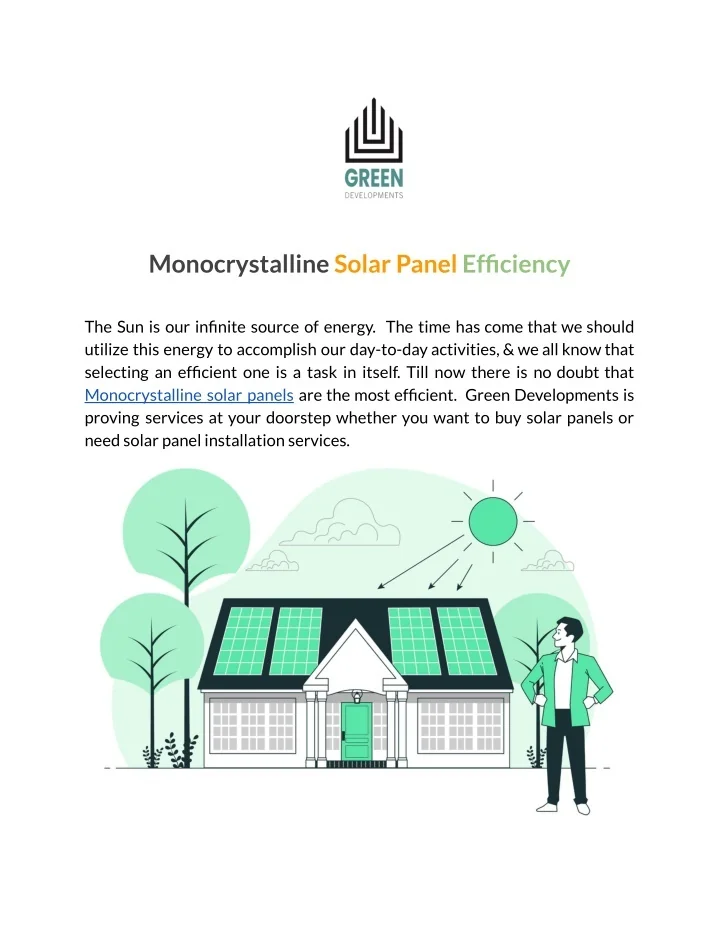 PPT - Monocrystalline Solar Panel Efficiency PowerPoint Presentation ...