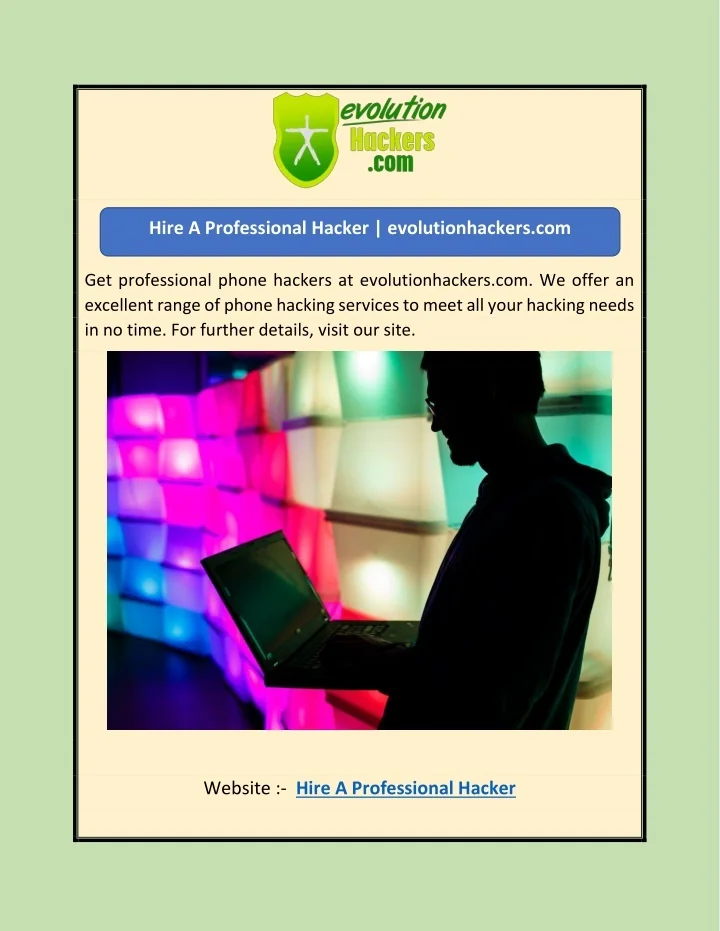 PPT - Hire A Professional Hacker | evolutionhackers.com PowerPoint Presentation - ID:11233226