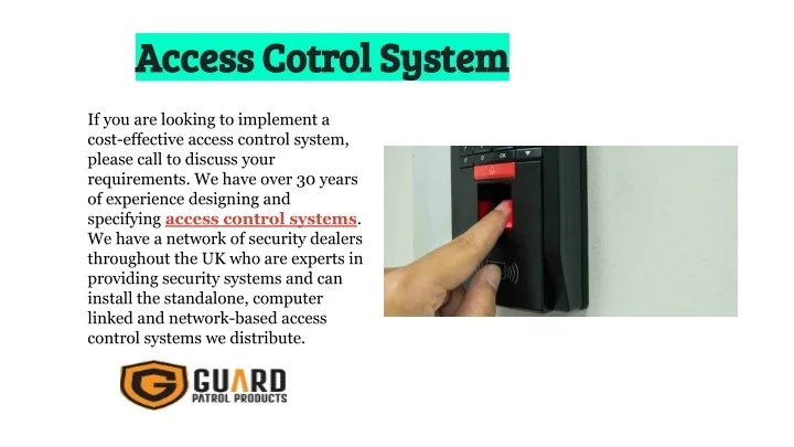 PPT - Why Do You Need the Best Access Control System? PowerPoint ...