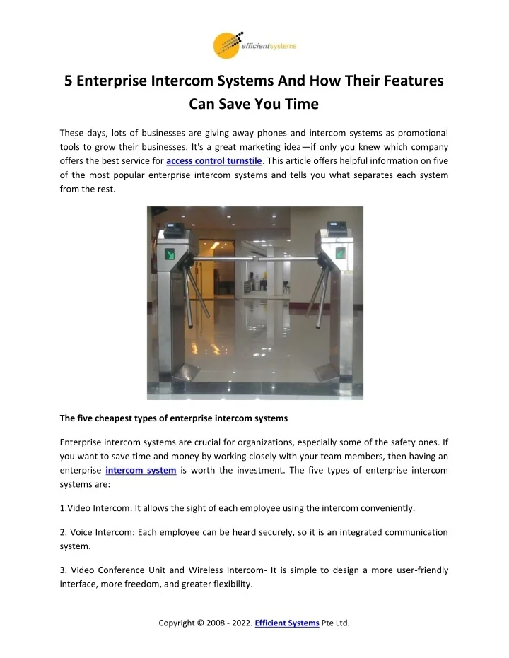 PPT - 5 Enterprise Intercom Systems And How Their Features Can Save You ...