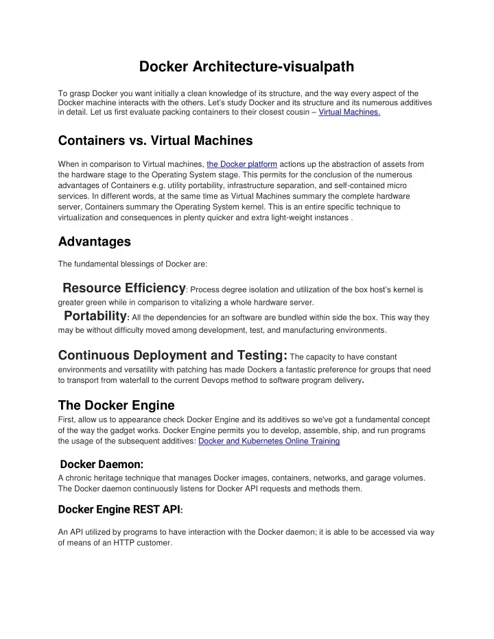 PPT - Docker Architecture PowerPoint Presentation, free download - ID:11234996