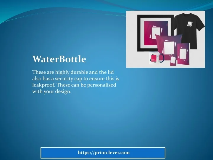 PPT - Custom water bottles PowerPoint Presentation, free download - ID ...