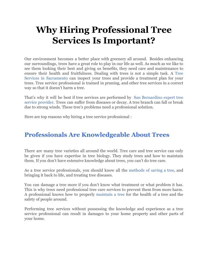 PPT - Why Hiring Professional Tree Services Is Important_ PowerPoint ...