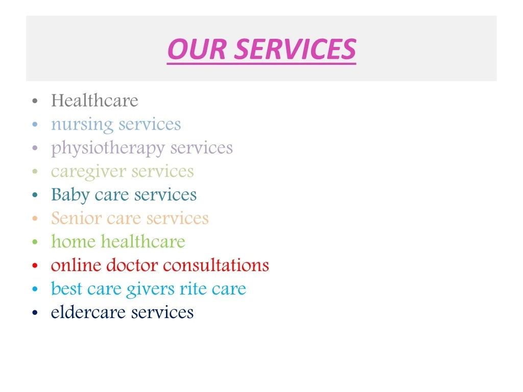 PPT - rite care health care @ home PowerPoint Presentation, free ...