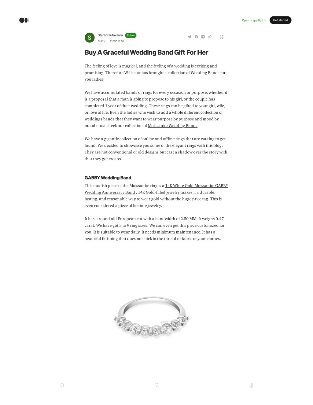 PPT - Buy A Graceful Wedding Band Gift For Her PowerPoint Presentation ...