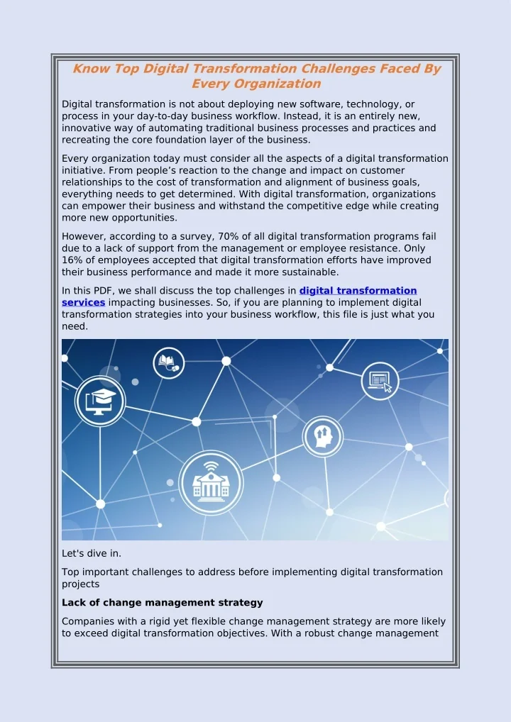 PPT - Know Top Digital Transformation Challenges Faced By Every ...