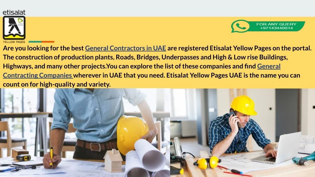 PPT - Best of General Contractors in UAE | General Contracting ...