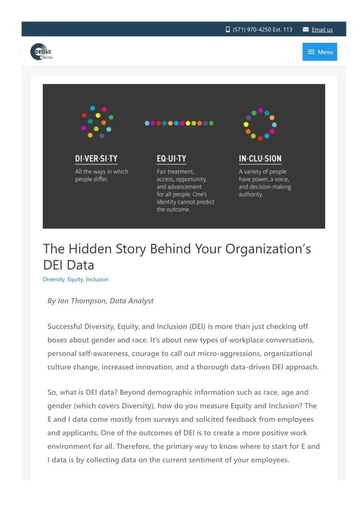 PPT - The Hidden Story Behind Your Organization’s DEI Data PowerPoint ...