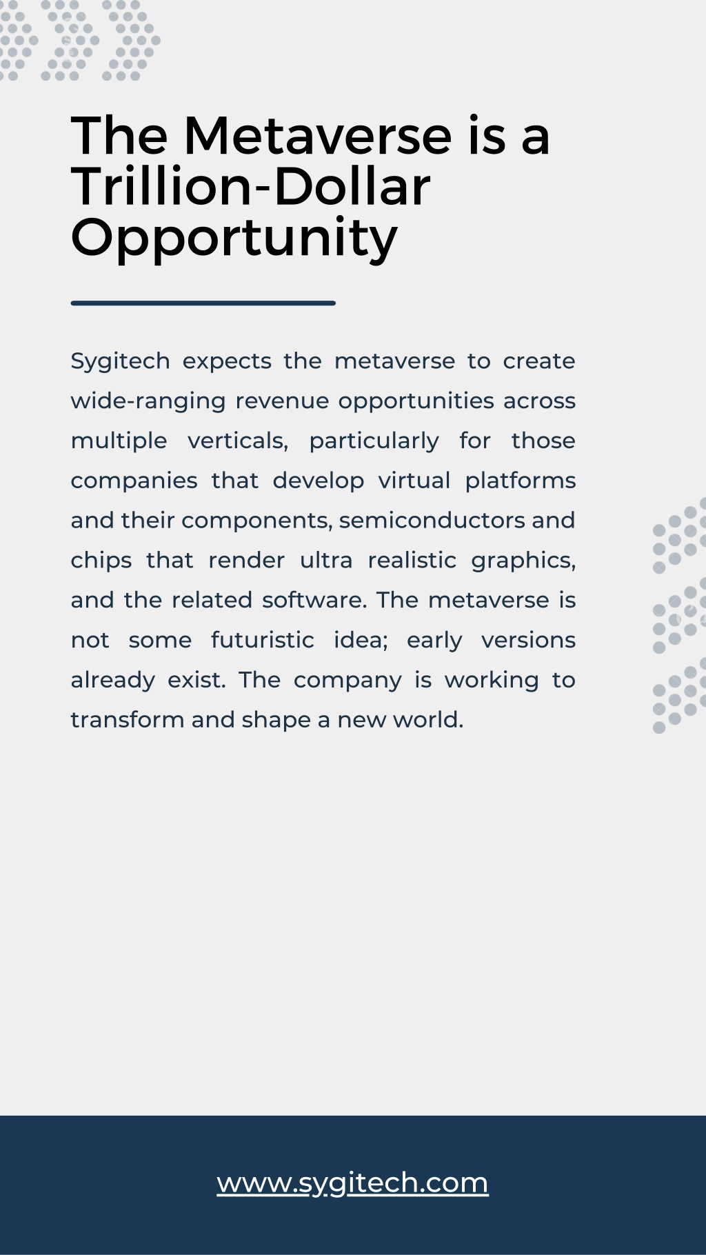 PPT - Sygitech working on Next-Gen Web and Metaverse platform in India ... PPT - Sygitech working on Next-Gen Web and Metaverse platform in India ...