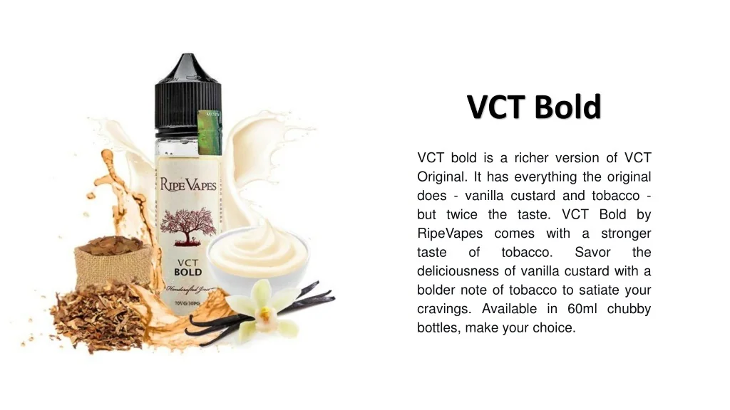 PPT - Top 5 VCT Flavors By RipeVapes Vapers Must Try PowerPoint ...