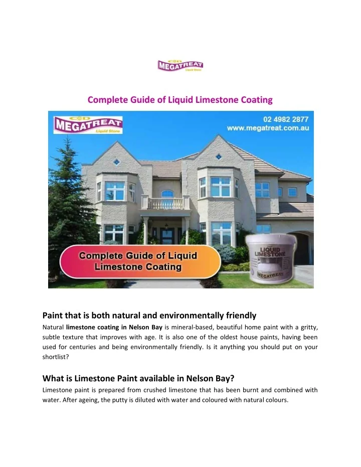 PPT - Complete Guide of Liquid Limestone Coating PowerPoint ...