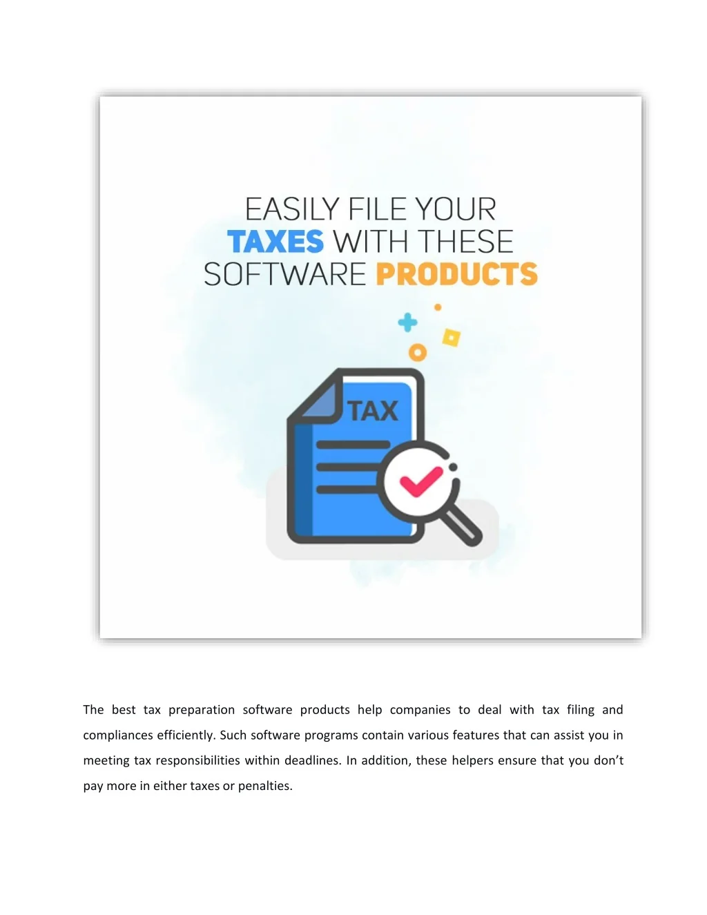 PPT - easily file your taxes with these software products PowerPoint ...