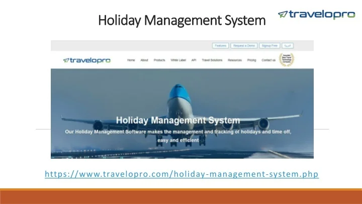 PPT - Holiday Management System PowerPoint Presentation, free download ...