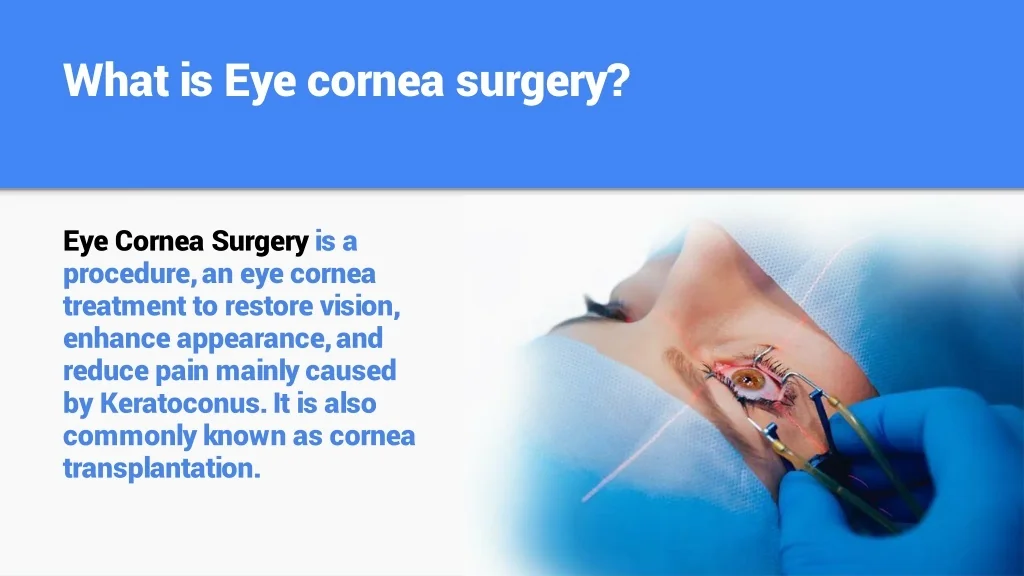 PPT - Eye Cornea Surgery - Keratoplasty | ASG Eye Hospital PowerPoint ...