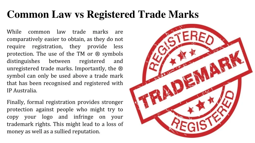 PPT - Know About Common Law Trade Mark PowerPoint Presentation, free ...