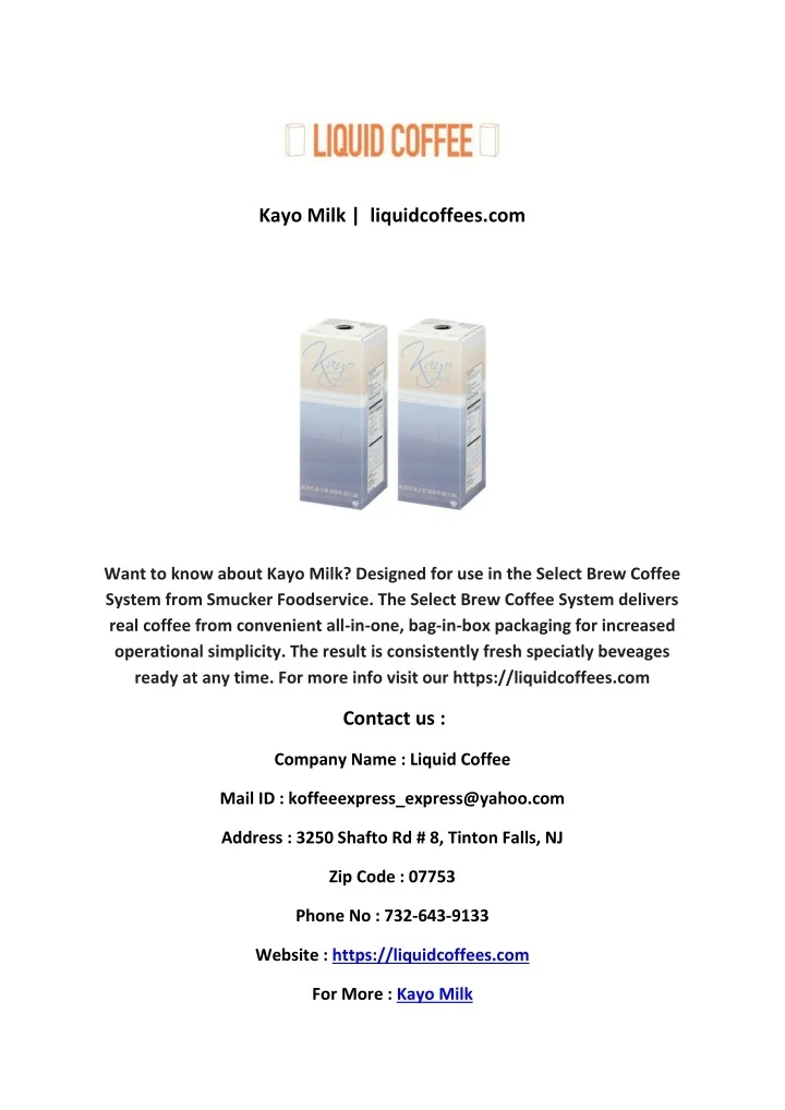 PPT - Kayo Milk PowerPoint Presentation, free download - ID:11254167