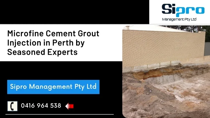 PPT - Microfine Cement Grout Injection in Perth and Melville by ...