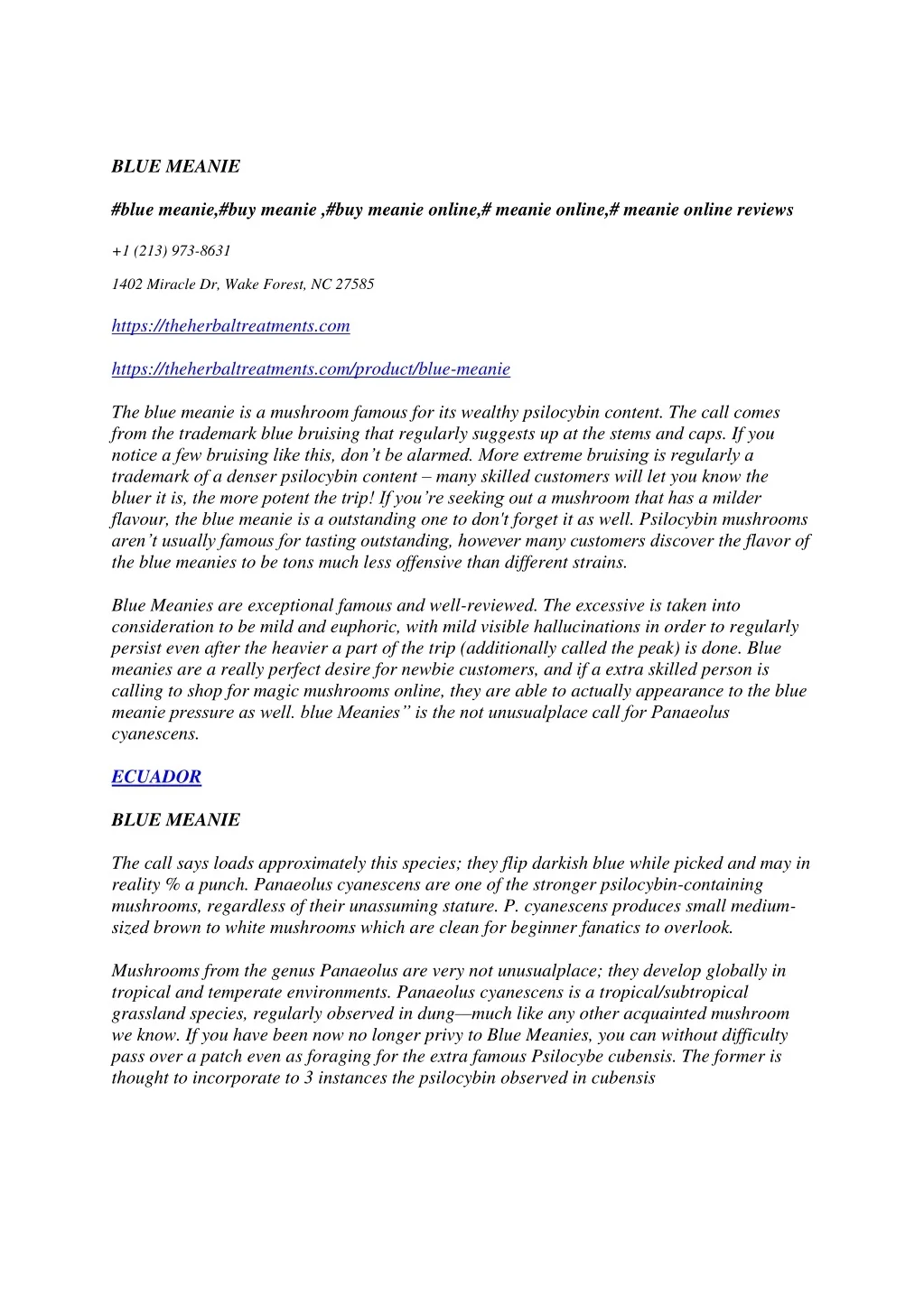 PPT - BLUE MEANIE word-converted PowerPoint Presentation, free download ...