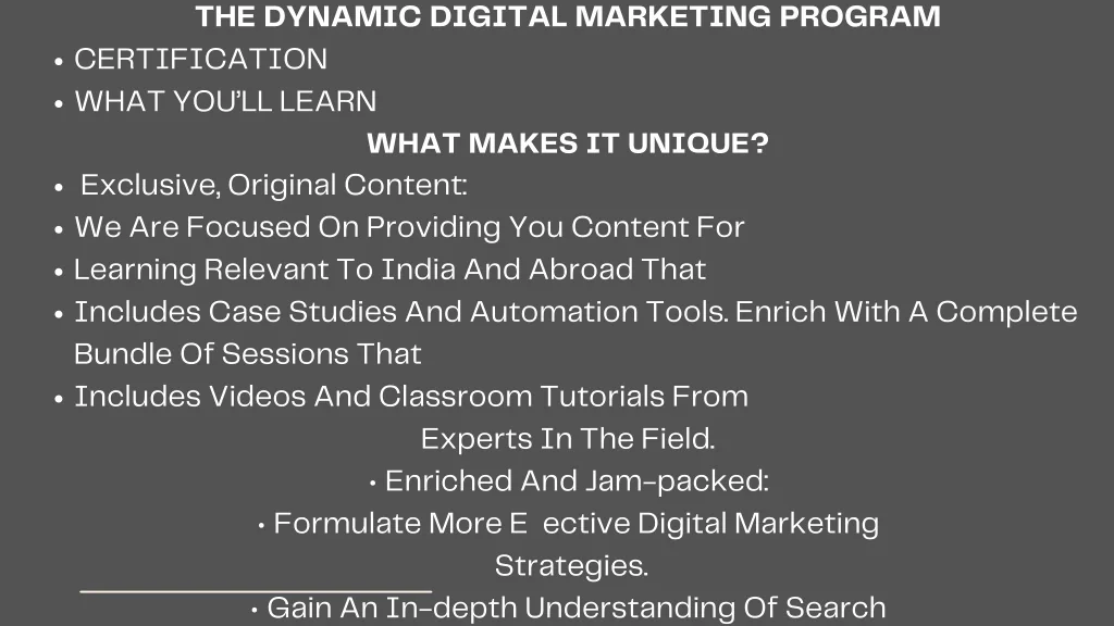 PPT - NATIONAL INSTITUTE OF DIGITAL MARKETING PowerPoint Presentation, free download - ID:11255672