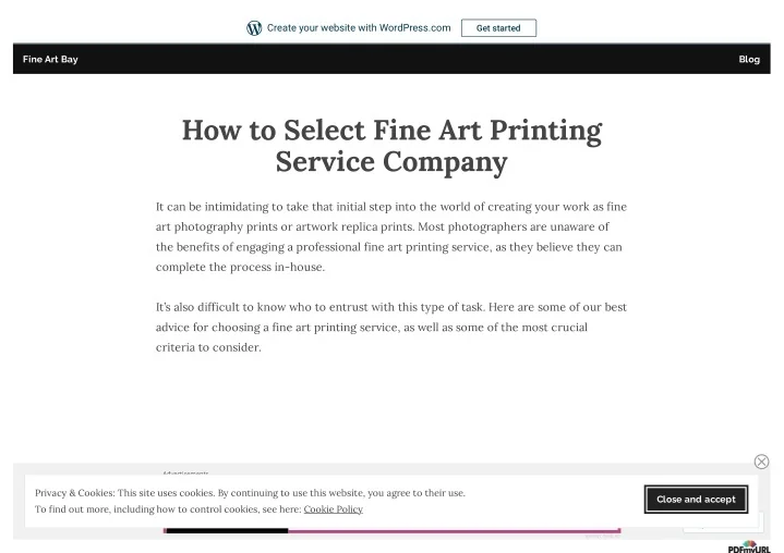PPT - How to Select Fine Art Printing Service Company PowerPoint ...