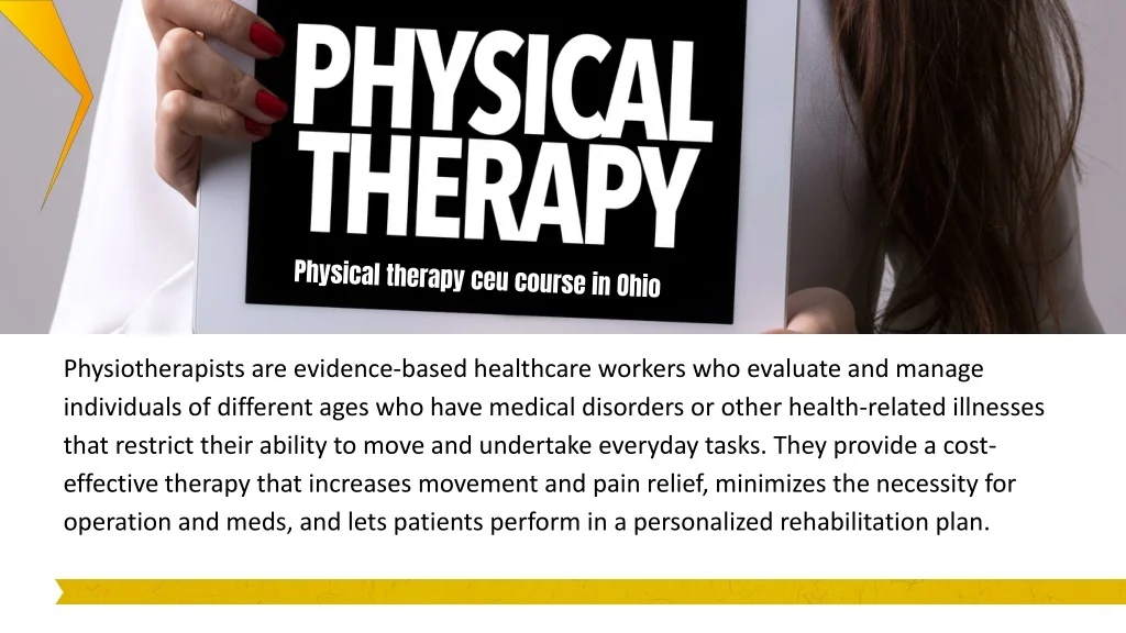 PPT - Physical therapy ceu course in Ohio PowerPoint Presentation, free ...