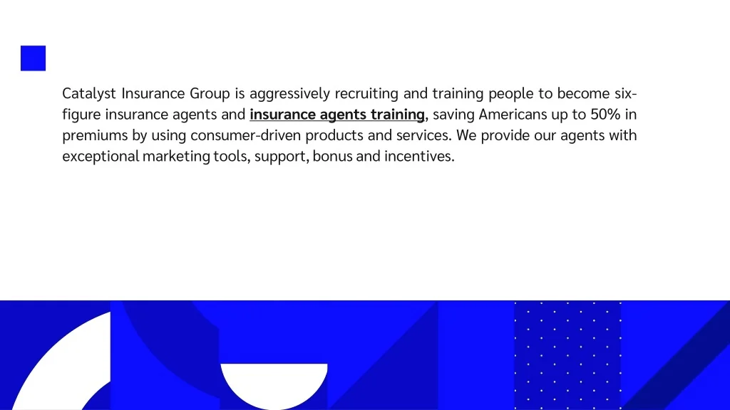 PPT - Catalyst Insurance Group: Fastest Growing Insurance Agency ...