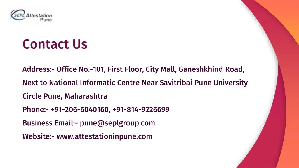 PPT - Affordable Marriage Certificate Attestation In Pune PowerPoint ...
