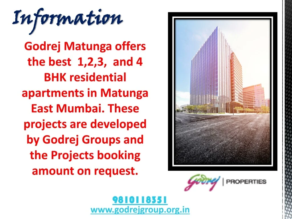 PPT - Godrej Matunga | Present Residences Apartments in Matunga East ...