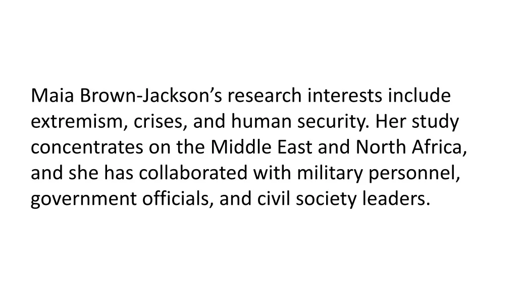 PPT - Maia Brown-Jackson - A Notable Professional From New York ...