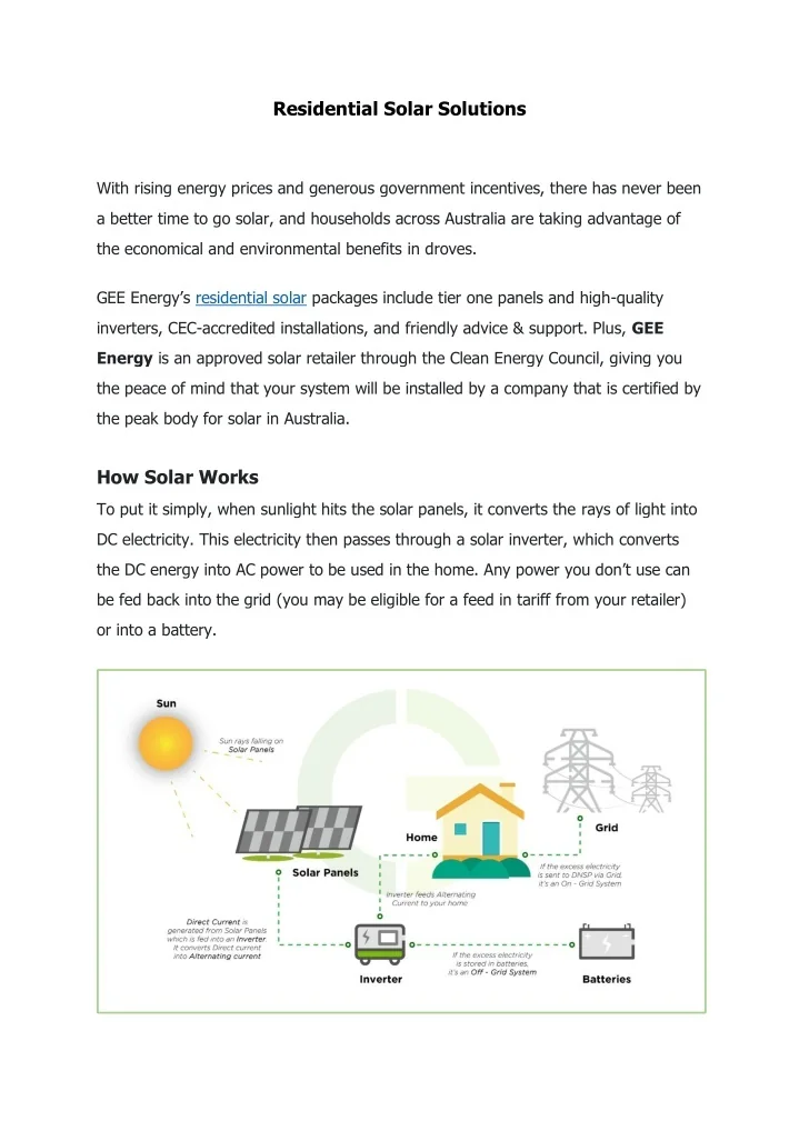 PPT - Solar Power System for Home - GEE Energy PowerPoint Presentation ...
