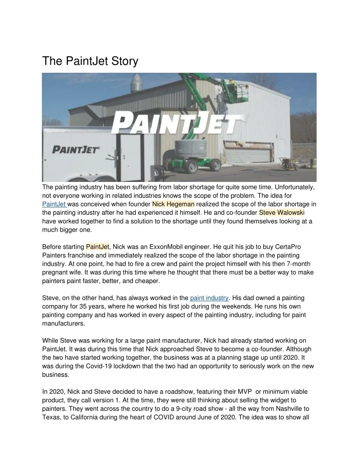 PPT - Story of Painjet PowerPoint Presentation, free download - ID:11264497