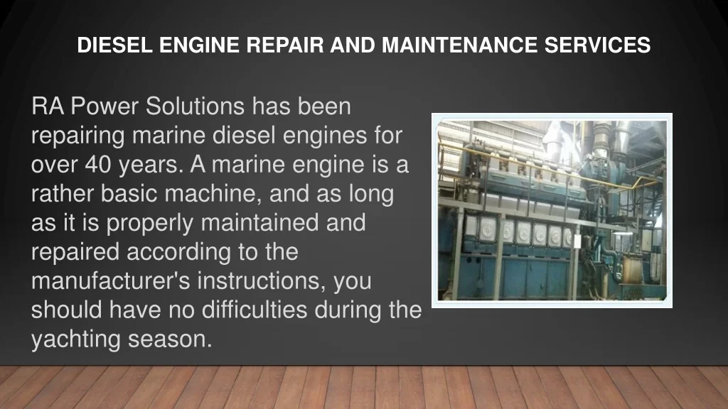 PPT - Diesel Engine Repair and Maintenance Services PowerPoint ...