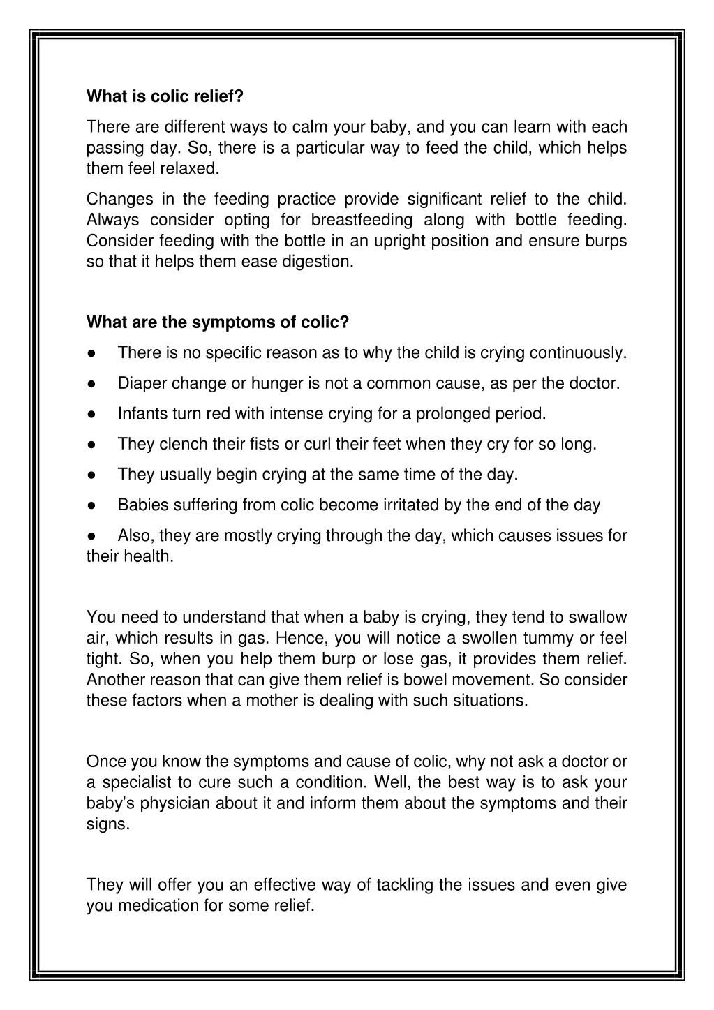 PPT - Discover Colic Relief, Its Causes and Symptoms PowerPoint ...