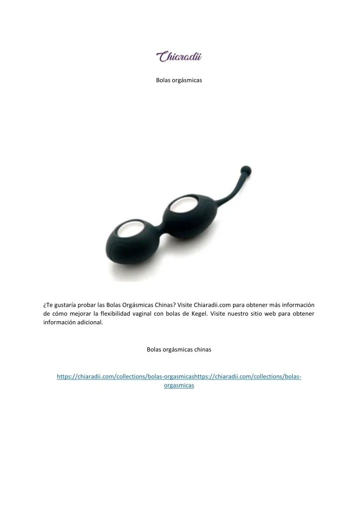 PPT - Bolas orgásmicas PowerPoint Presentation, free download - ID:11265548