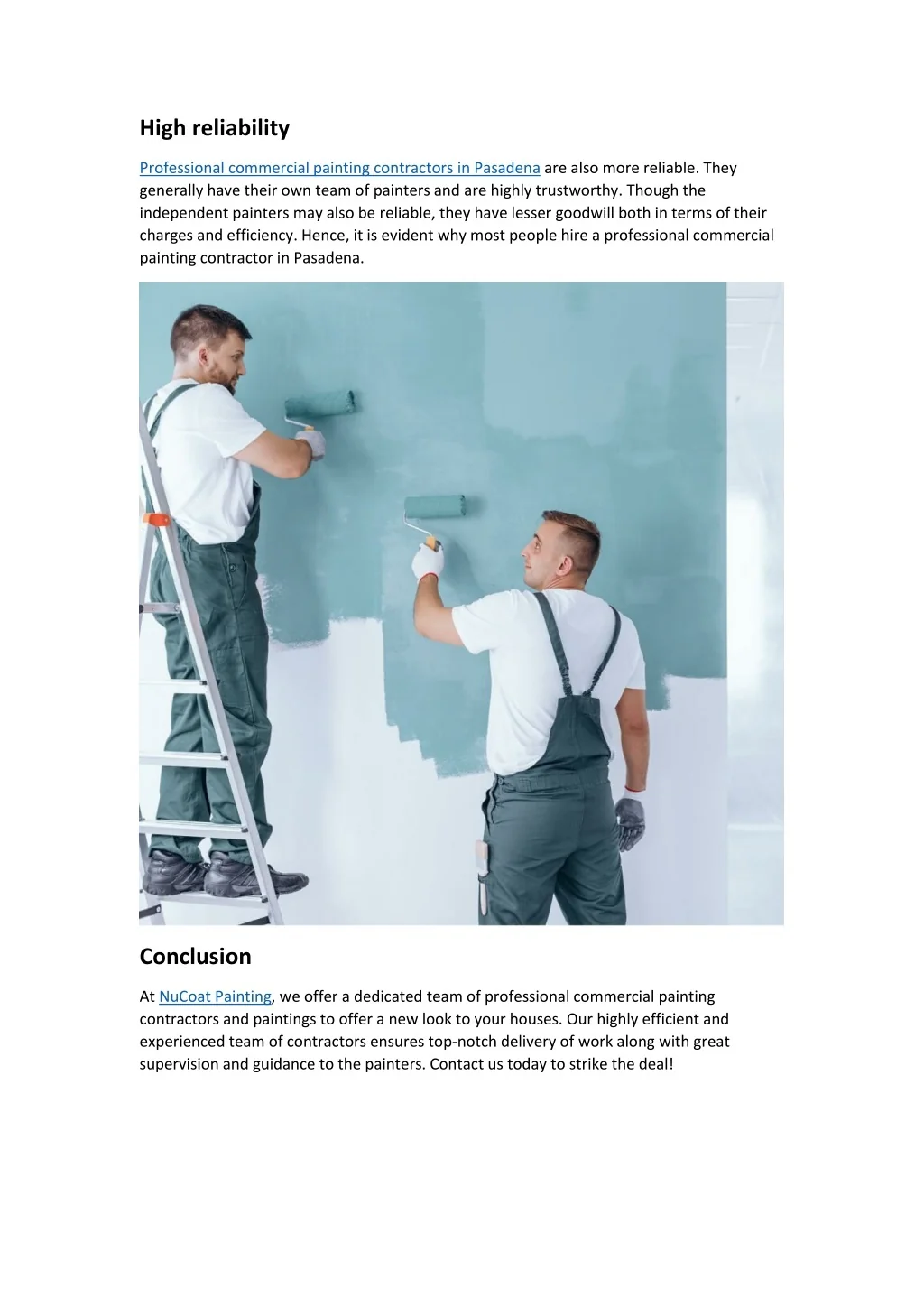 PPT - What does a Commercial Painting Contractor in Pasadena do ...