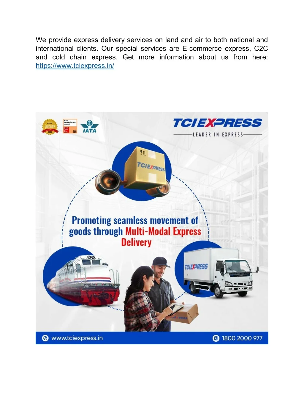 PPT - Leading Logistics Company in India | TCIEXPRESS PowerPoint ...