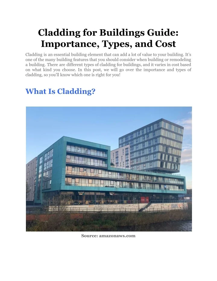 PPT - Cladding for Buildings Guide_ Importance, Types, and Cost ...