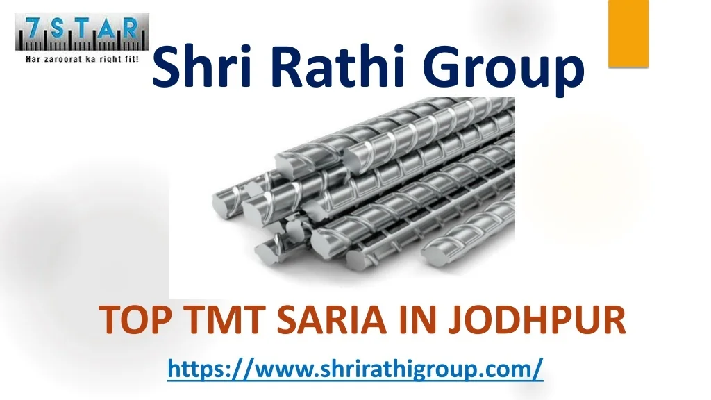 PPT - Top TMT Saria in Jodhpur – Shri Rathi Group PowerPoint ...