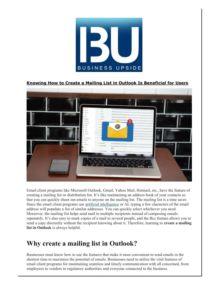 PPT Knowing How To Create A Mailing List In Outlook Is Beneficial For 
