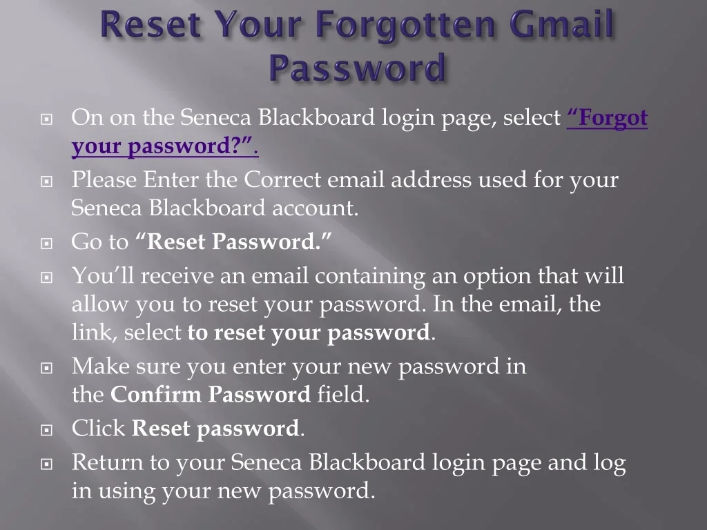 PPT - Seneca Blackboard PowerPoint Presentation, free download - ID ...