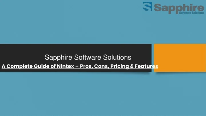 PPT - A Complete Guide of Nintex – Pros, Cons, Pricing & Features ...