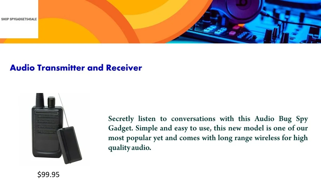 PPT - Find the best Audio Spy Bugs Transmitter at spygadgets4sale ...
