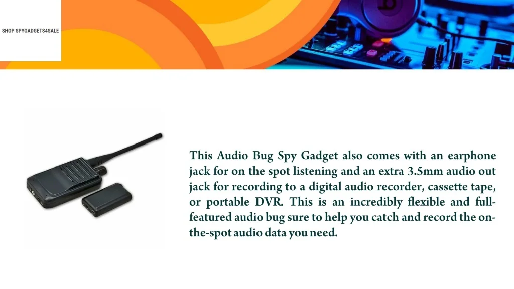 PPT - Find the best Audio Spy Bugs Transmitter at spygadgets4sale ...